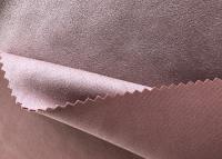 China 58 Inch Stretch Weft Knitted Micro Suede Polyester Fabric 385 GSM for sale