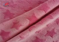China Super Soft Plush Minky Velboa Fabric 3mm Pile 100% Polyester Embossed for sale