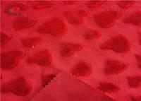China Super Soft Plush Minky Velboa Fabric 3mm Pile 100% Polyester Embossed for sale