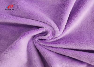 China Baby Bedding Recycle Minky Velboa Fabric 100% Polyester for sale