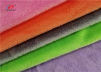 China DTY / FDY Knitted Minky Velboa Fabric 100% Polyester Super Soft for sale
