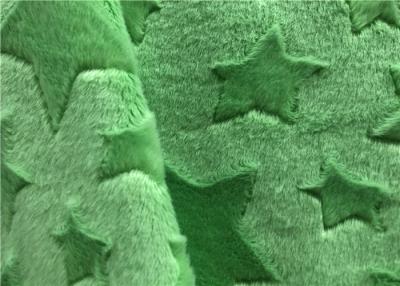China High Warmth Retention Star Embossed Minky Plush Fabric For Blanket for sale