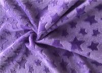 China 60'' Wide 230GSM Super Soft Knitted Star Brushed Minky Plush Fabric 100% Polyester for Baby Blankets for sale