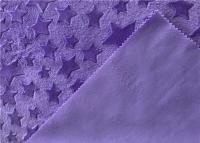 China 60'' Wide 230GSM Super Soft Knitted Star Brushed Minky Plush Fabric 100% Polyester for Baby Blankets for sale