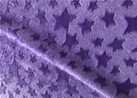 China 60'' Wide 230GSM Super Soft Knitted Star Brushed Minky Plush Fabric 100% Polyester for Baby Blankets for sale