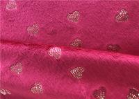 China Polyester Velboa Minky Plush Fabric 240 GSM Gold Foil Print for Baby Blankets for sale