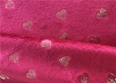 China Polyester Velboa Minky Plush Fabric 240 GSM Gold Foil Print for Baby Blankets for sale