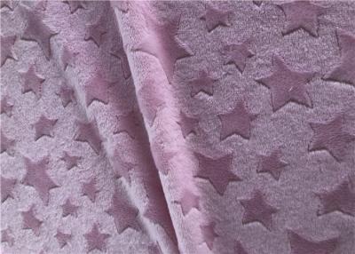 China Oeko-Tex Standard 100 Star Pattern Brushed Minky Plush Fabric 160cm 240gsm for sale