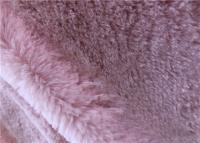China 300GSM Polyester Faux Rabbit Fur Fabric - 20mm Pile Height, 150cm Width for Slipper Manufacturing and Apparel for sale