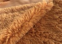 China Plain Dyed 20mm Pile Polyester Tricot Knit Fabric 150CM*400GSM for sale