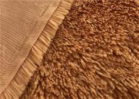 China Plain Dyed 20mm Pile Polyester Tricot Knit Fabric 150CM*400GSM for sale