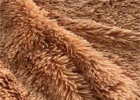 China Plain Dyed 20mm Pile Polyester Tricot Knit Fabric 150CM*400GSM for sale