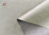 China Knitted Polyester 170gsm Stretch Faux Suede Fabric Solid Dyed for sale