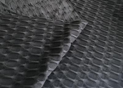 China Irregular Ribbed Jacquard Polyester Spandex Fabric For Running Tights for sale