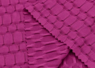China Wicking Polyester Spandex Jacquard Fabric 90% Polyester 10% Spandex 150cm Width Shrink Resistant for sale