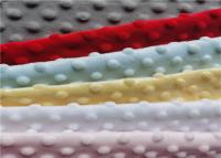 China FDY Super Bubble Minky Dot Plush Fabric 260GSM 200CM for Baby Blanket for sale