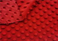 China FDY Super Bubble Minky Dot Plush Fabric 260GSM 200CM for Baby Blanket for sale
