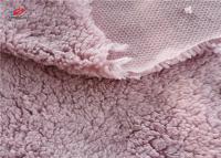 China 100 Polyester Cotton Feel 75D Fleece Blanket Fabric Knit Plain Dyed for sale