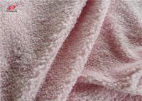 China 100 Polyester Cotton Feel 75D Fleece Blanket Fabric Knit Plain Dyed for sale