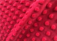 China Velvet Minky Dot Bubble Knit Minky Plush Fabric 100% Polyester for sale
