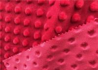 China Velvet Minky Dot Bubble Knit Minky Plush Fabric 100% Polyester for sale