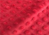 China Velvet Minky Dot Bubble Knit Minky Plush Fabric 100% Polyester for sale