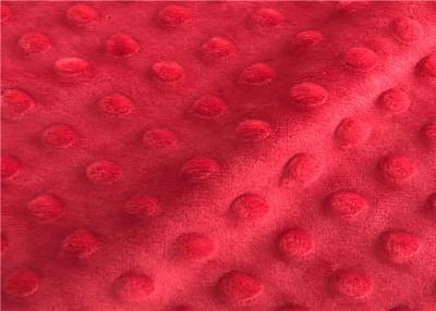 China Velvet Minky Dot Bubble Knit Minky Plush Fabric 100% Polyester for sale