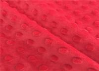 China Velvet Minky Dot Bubble Knit Minky Plush Fabric 100% Polyester for sale