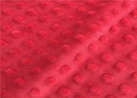 China Embossed Baby Blanket Dot Minky Plush Fabric 100% Polyester For Toys for sale