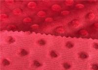 China Embossed Baby Blanket Dot Minky Plush Fabric 100% Polyester For Toys for sale