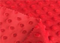 China Embossed Baby Blanket Dot Minky Plush Fabric 100% Polyester For Toys for sale