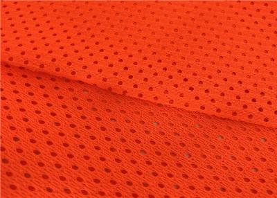 China High Visible 100% Polyester Fluorescent Mesh Fabric For Safety Cloth for sale