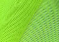 China Plain Yellow Fluorescent Mesh Fabric 100% Polyester For Traffic Safety Vest for sale