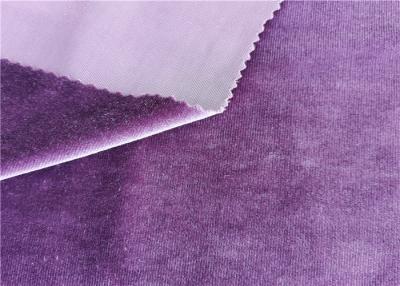 China Shiny 95% Polyester 5% Spandex KS Velvet Fabric 210gsm 158cm for Dress Sofa Garment for sale