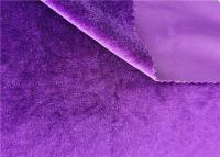 China 300GSM 95% Polyester 5% Spandex Korean Velvet Stretch Warp Knitted Velour Fabric for Garment for sale