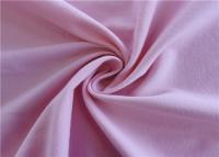 China Pink Knitted Cotton Spandex Single Jersey Fabric 260gsm 170cm Width for T Shirts for sale