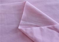 China Pink Knitted Cotton Spandex Single Jersey Fabric 260gsm 170cm Width for T Shirts for sale