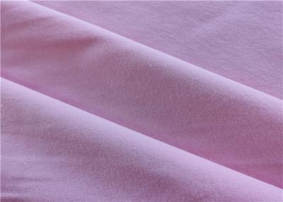 China Pink Knitted Cotton Spandex Single Jersey Fabric 260gsm 170cm Width for T Shirts for sale