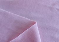 China Pink Knitted Cotton Spandex Single Jersey Fabric 260gsm 170cm Width for T Shirts for sale