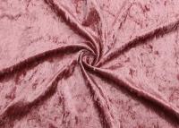 China Stretch Diamond Crushed Polyester Spandex Velvet Fabric For Dress for sale