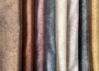 China Embossed Printed Velvet Upholstery Fabric 150cm Width 200-320gsm for Sofa for sale
