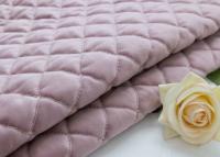 China Ultrasonic Quilted Sofa Velvet Upholstery Fabric Customized Warp for sale