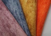 China Pure Patterned Sofa Velvet Upholstery Fabric 100% Polyester for sale