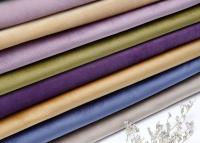 China Stretch Sofa Velvet Upholstery Fabric 75D Plain Dyed for sale