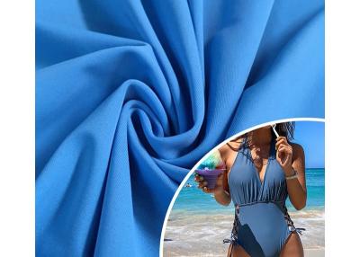 China Tricot Plain 4 Way Stretch Fabric 88% Polyester 12% Spandex 153cm Width for Swimwear for sale