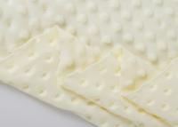 China Super Soft Dot Minky Plush Fabric 150CM For Blankets for sale