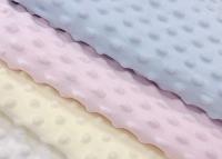 China Super Soft Dot Minky Plush Fabric 150CM For Blankets for sale