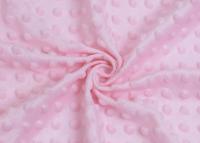China Super Soft Dot Minky Plush Fabric 150CM For Blankets for sale