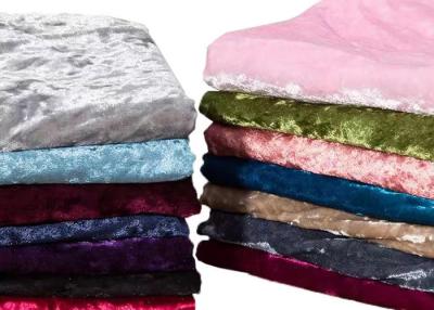 China Stretch Korean KS Velvet Crushed Ice Velour Spandex Fabric 58/60