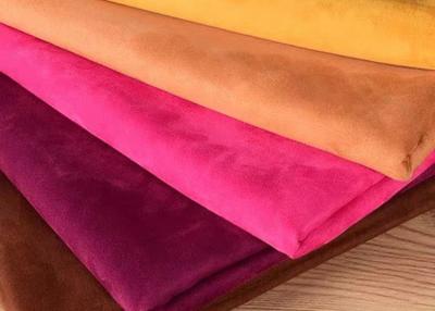 China Brushed Knitted Polyester Microfiber Suede Fabric 150gsm 150cm for Garment Sofa Upholstery for sale